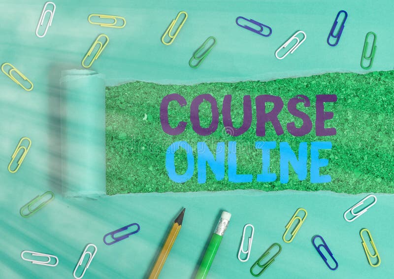 Handwriting Text Course Online. Concept Meaning ELearning Electronic ...