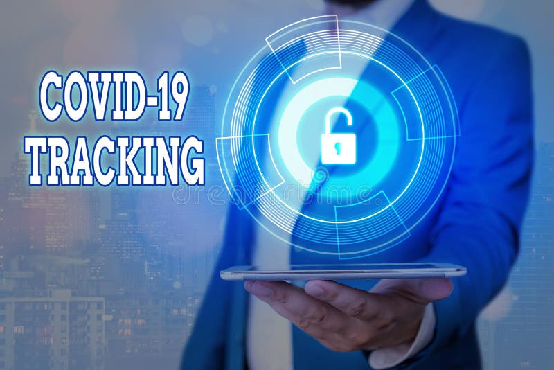Handwriting Text Covid 19 Tracking. Concept Meaning Distinguishing ...