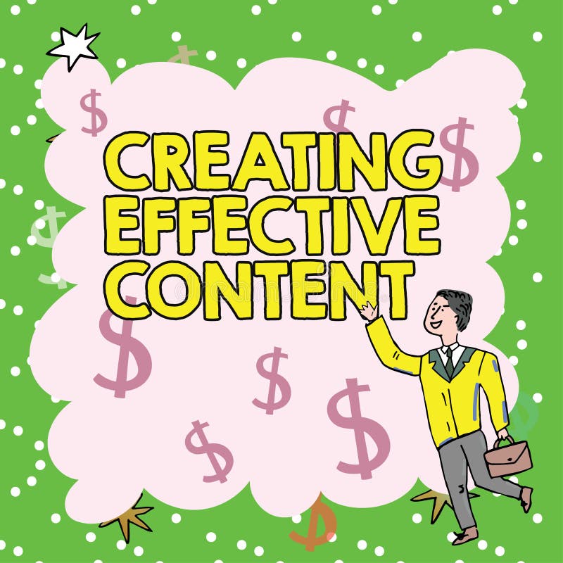 Handwriting Text Creating Effective Content. Business Approach Valuable ...