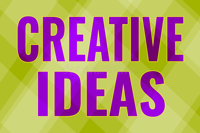 Handwriting Text Creative Ideas. Concept Meaning Unique Strategy for ...