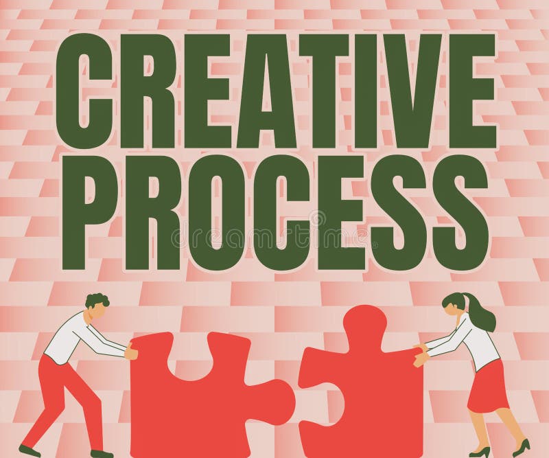 Handwriting Text Creative Process. Concept Meaning Connecting Ideas ...