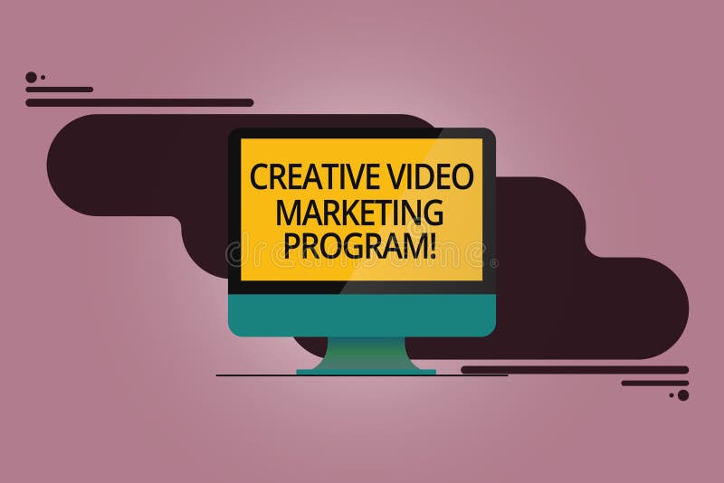 Handwriting Text Creative Video Marketing Program. Concept Meaning ...