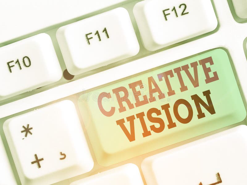 Handwriting Text Creative Vision. Concept Meaning Process of ...