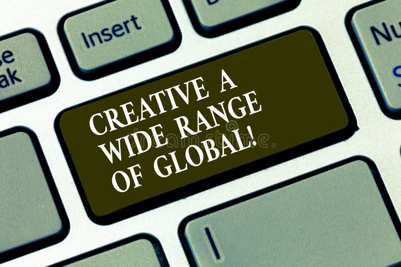 Handwriting Text Creative a Wide Range of Global. Concept Meaning ...