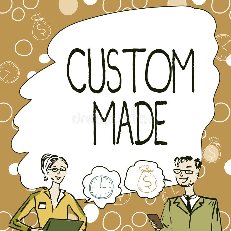 Handwriting Text Custom Made. Internet Concept Something is Done To ...