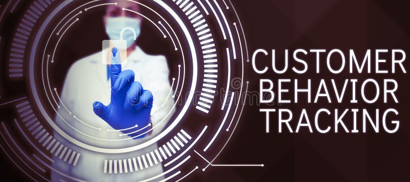 Handwriting Text Customer Behavior Tracking. Concept Meaning Managing ...