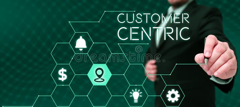 Handwriting Text Customer Centric. Concept Meaning Process of Looking ... Handwriting Text Customer Centric. Concept Meaning Process of Looking ...