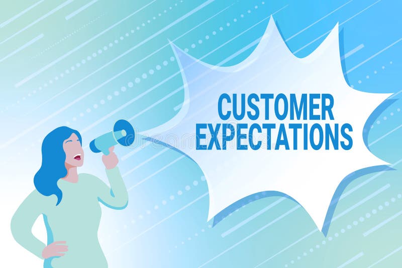 Handwriting Text Customer Expectations. Business Showcase Benefits a ...