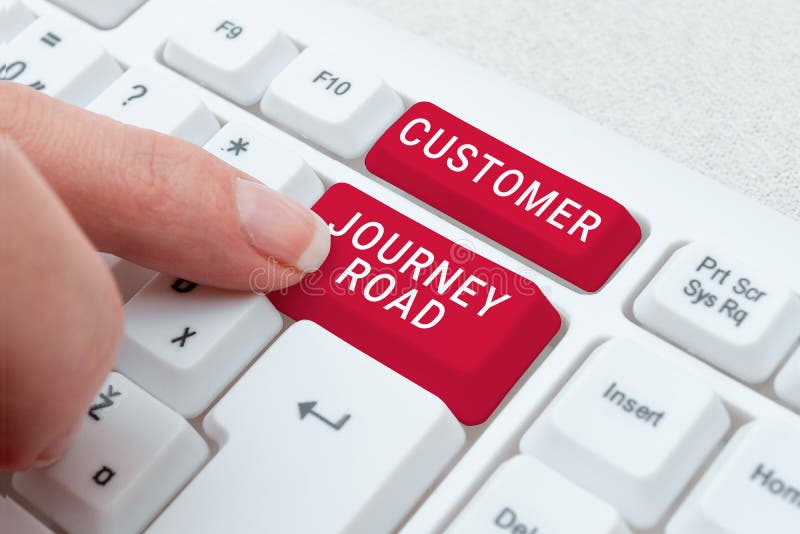 Writing Displaying Text Customer Journey Road. Business Approach ... Writing Displaying Text Customer Journey Road. Business Approach ...