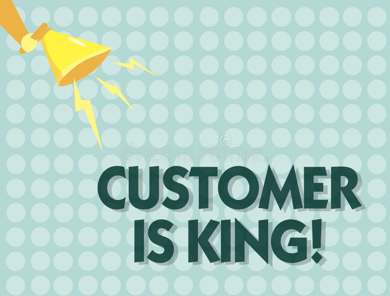 Customer is King 3d Words Crown Top Priority Service Stock Illustration ...