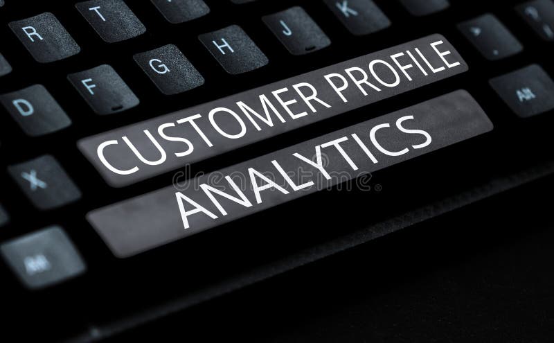 Handwriting Text Customer Profile Analytics. Word for Customer Profile ...