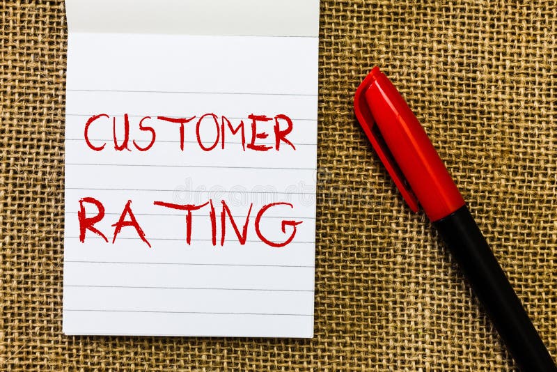 Handwriting Text Customer Rating. Concept Meaning Each Point of the ... Handwriting Text Customer Rating. Concept Meaning Each Point of the ...