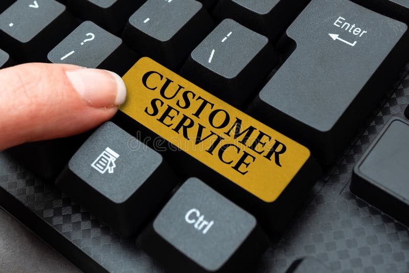 Handwriting Text Customer Service. Business Overview Process of ...