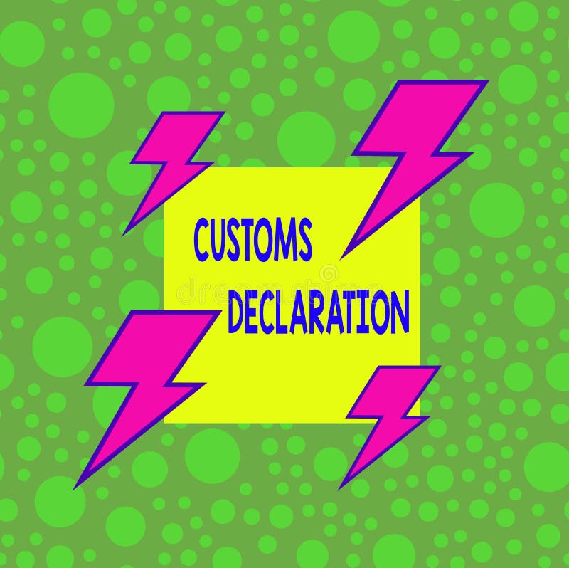Customs Declaration Form Stock Illustrations – 55 Customs Declaration ...