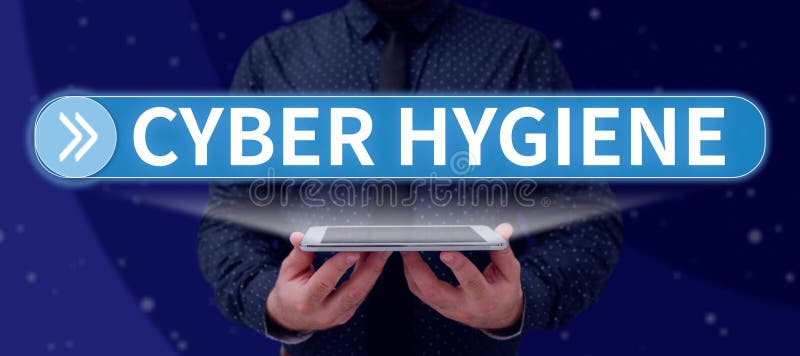 Handwriting Text Cyber Hygiene. Conceptual Photo Steps that Computer ... Handwriting Text Cyber Hygiene. Conceptual Photo Steps that Computer ...