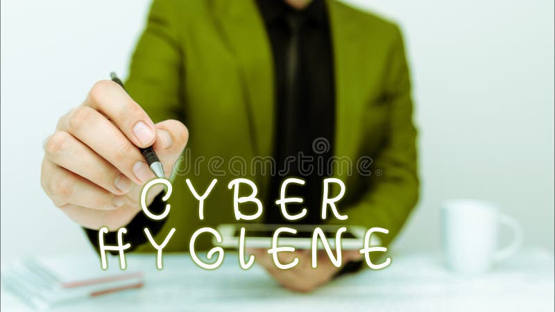 Handwriting Text Cyber Hygiene. Word for Steps that Computer Users Take ... Handwriting Text Cyber Hygiene. Word for Steps that Computer Users Take ...