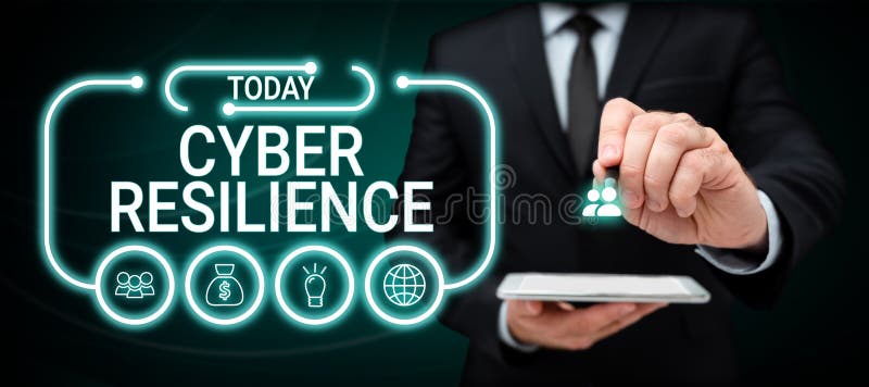 Text Showing Inspiration Cyber Resilience. Word for Measure of How Well ... Text Showing Inspiration Cyber Resilience. Word for Measure of How Well ...