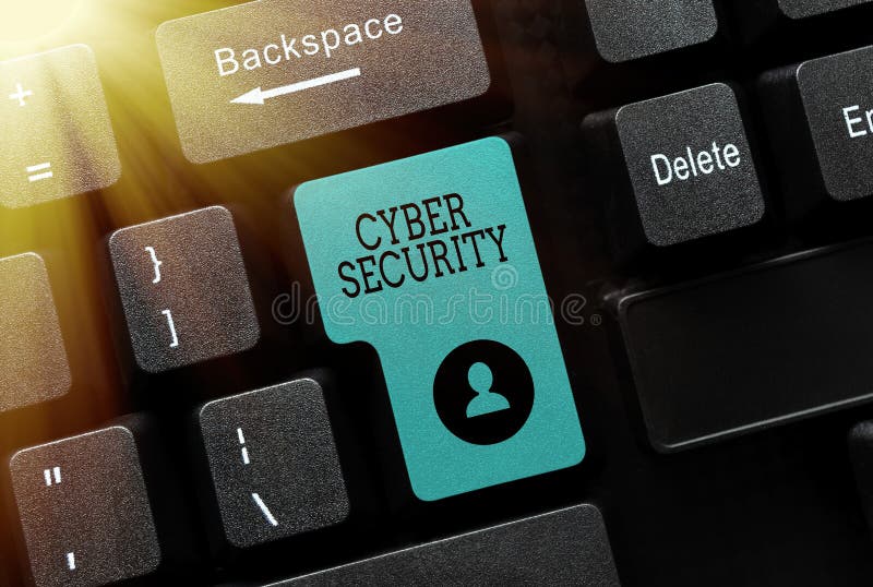 Handwriting Text Cyber Security. Business Showcase Protect a Computer System Against ...