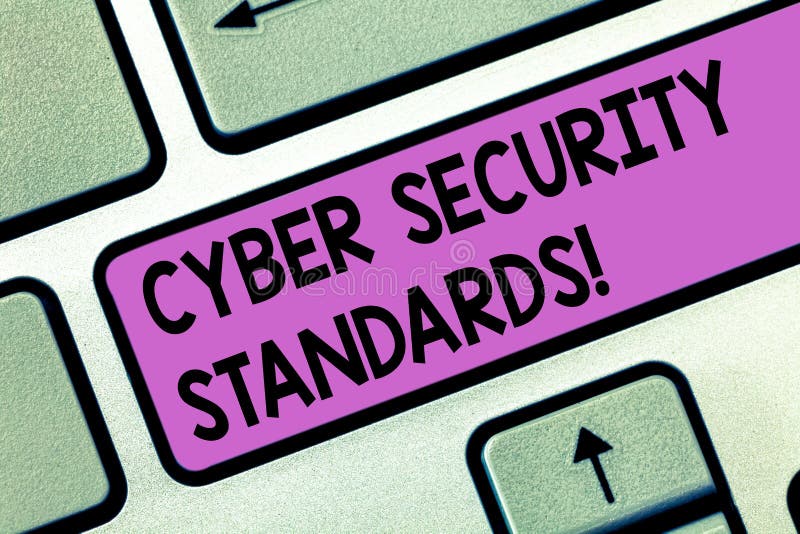 Handwriting Text Cyber Security Standards. Concept Meaning Rules for ...