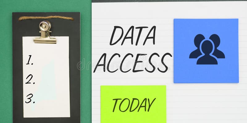 Handwriting Text Data Access Business Approach A User S Ability To Access Data Stored Within A