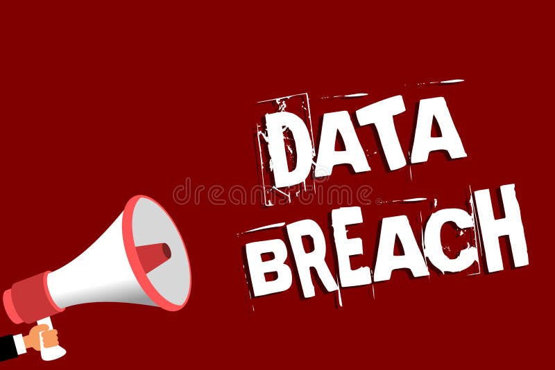 Handwriting Text Data Breach. Concept Meaning Security Incident Where ...