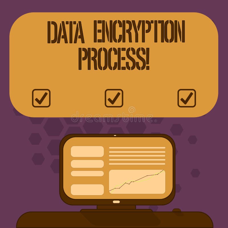 Handwriting Text Data Encryption Process. Concept Meaning the Method of ...