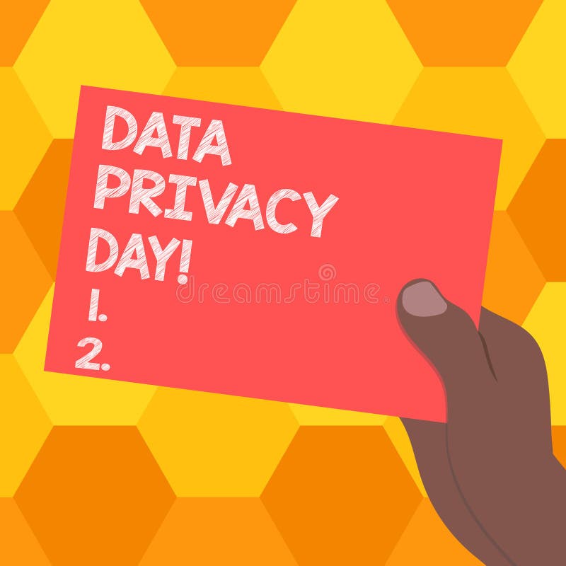 Handwriting Text Data Privacy Day. Concept Meaning Date in January To ... Handwriting Text Data Privacy Day. Concept Meaning Date in January To ...