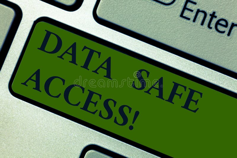 Handwriting Text Data Safe Access. Concept Meaning Protective Privacy ...