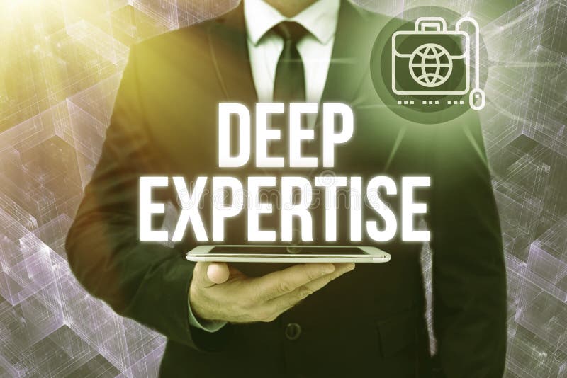 Handwriting Text Deep Expertise. Internet Concept Great Skill or Broad ...