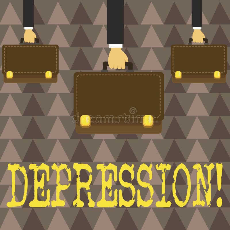 Handwriting Text Depression. Concept Meaning Work Stress with Sleepless ...