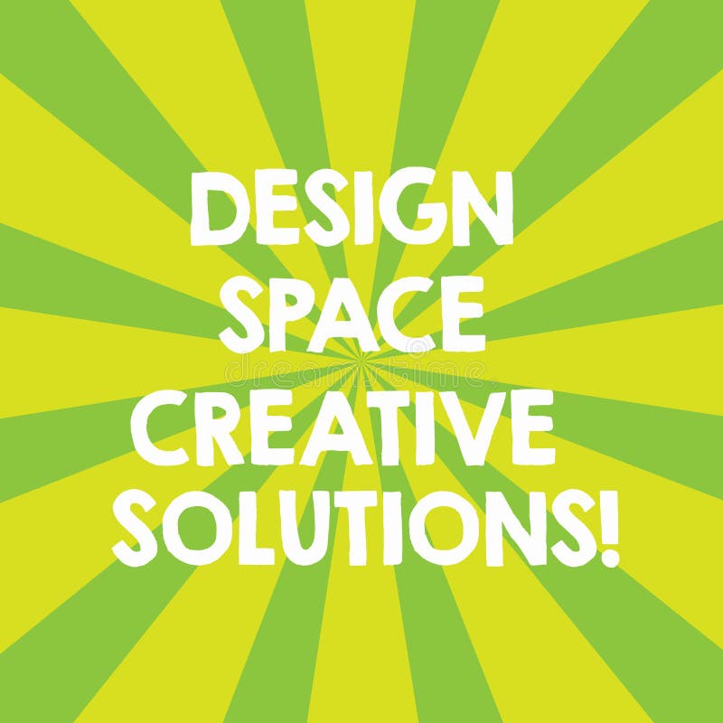 Handwriting Text Design Space Creative Solutions. Concept Meaning ...