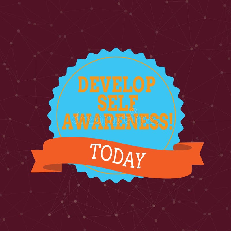 Handwriting Text Develop Self Awareness. Concept Meaning Improve Your ...