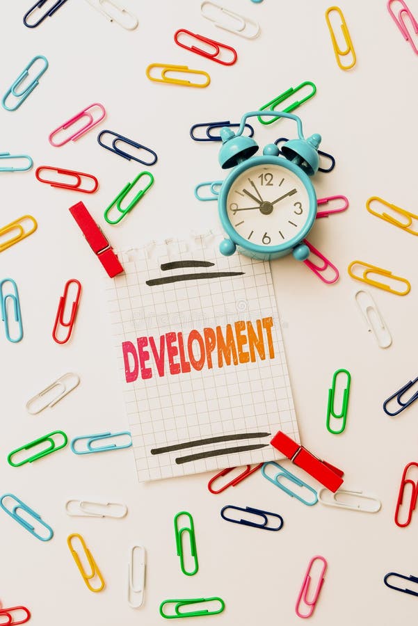 Sign Displaying Development. Business Overview a Cycle in Which ...