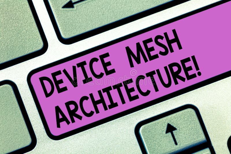 Handwriting Text Device Mesh Architecture. Concept Meaning Digital ...