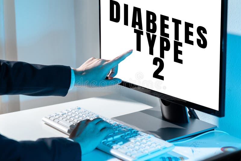 Hand Writing Sign Diabetes Type 2 Conceptual Photo Condition Which