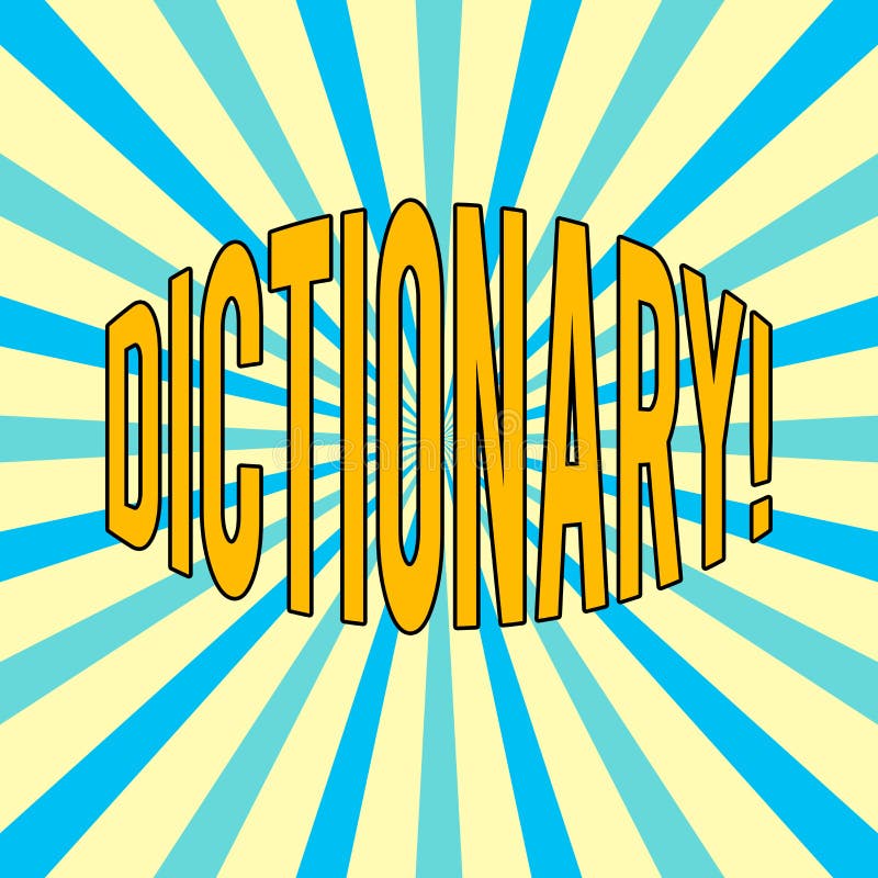 Handwriting Text Dictionary. Concept Meaning Learning Another Vocabs ...