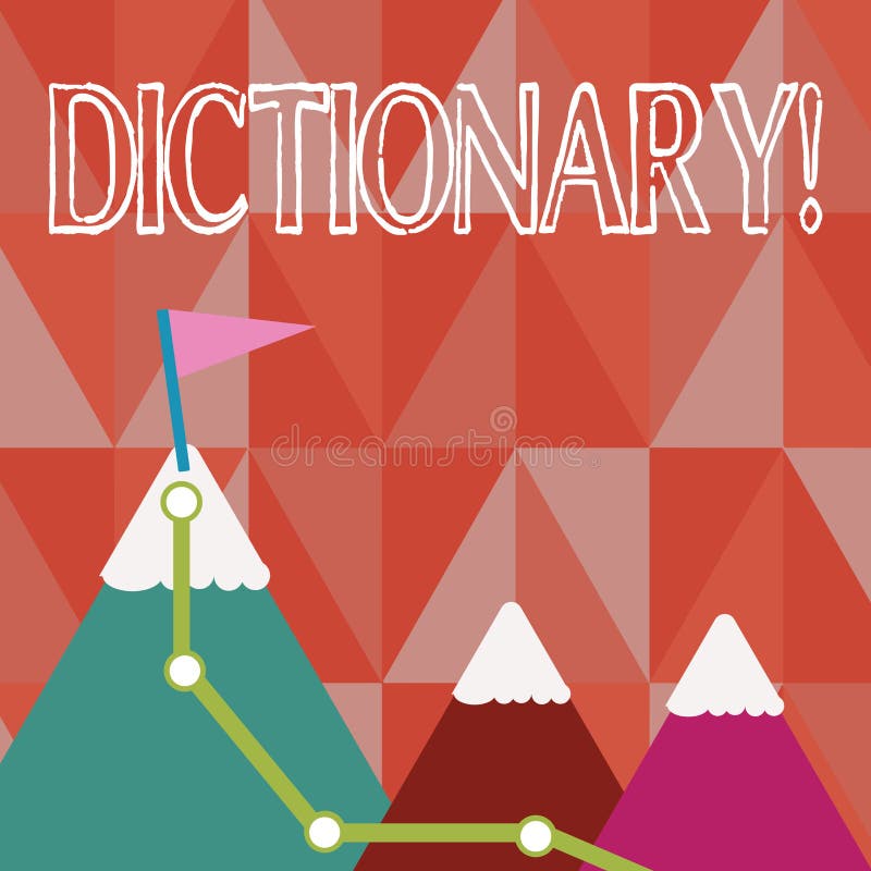 Handwriting Text Dictionary. Concept Meaning Learning Another Vocabs ...