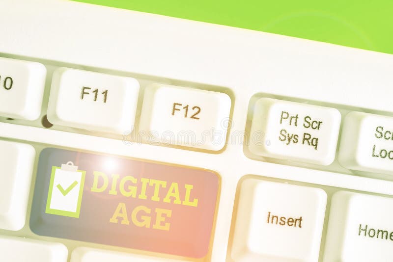 Handwriting Text Digital Age. Concept Meaning Introduction of the ...