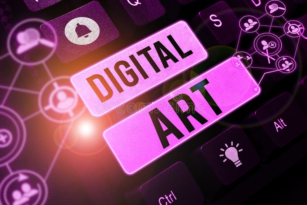 Handwriting Text Digital Art. Business Showcase Use of Skill and ...