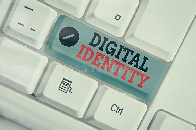 Handwriting Text Digital Identity. Concept Meaning Information on ...