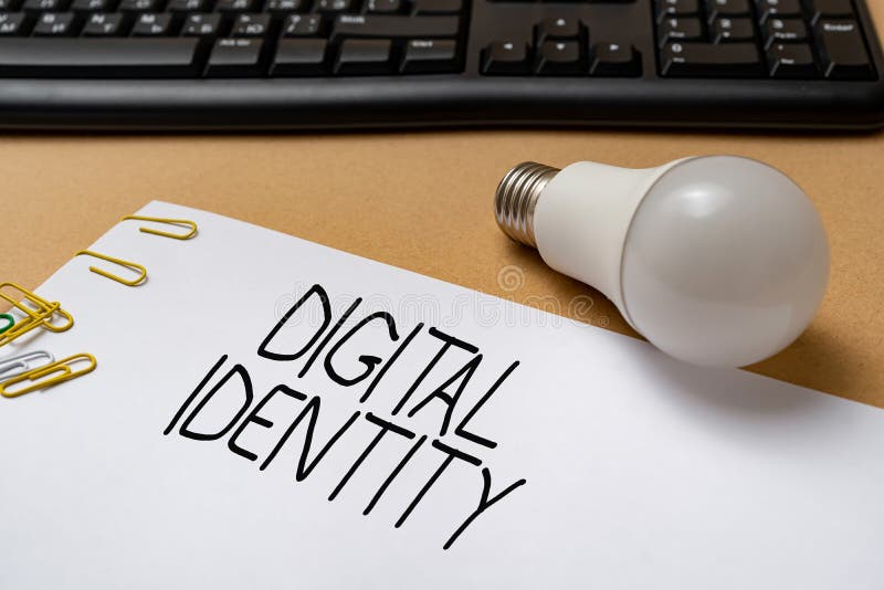 Inspiration Showing Sign Digital Identity. Business Concept Information ...
