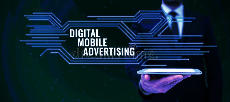 Handwriting Text Digital Mobile Advertising. Business Overview ...