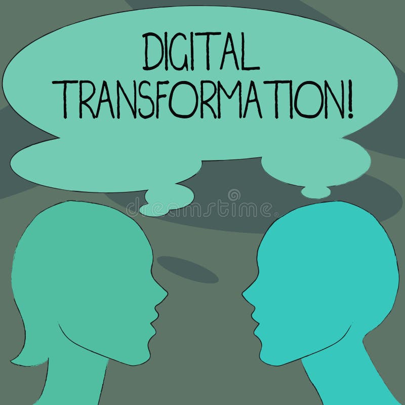 Handwriting Text Digital Transformation. Concept Meaning Includes ...