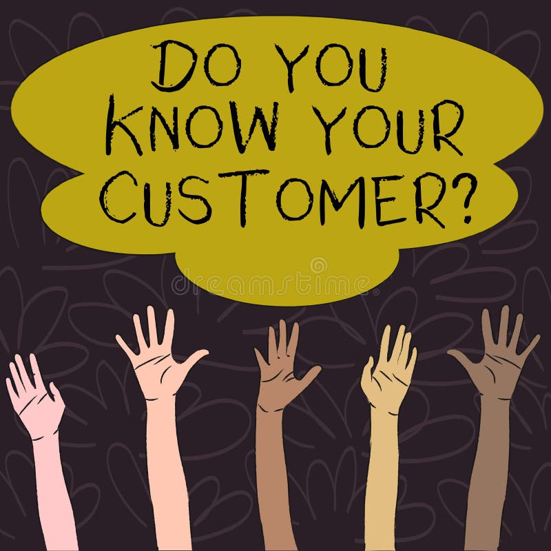 Handwriting Text Do You Know Your Customer Question. Concept Meaning ...
