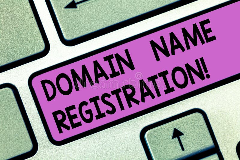 Handwriting Text Domain Name Registration. Concept Meaning Process of ...