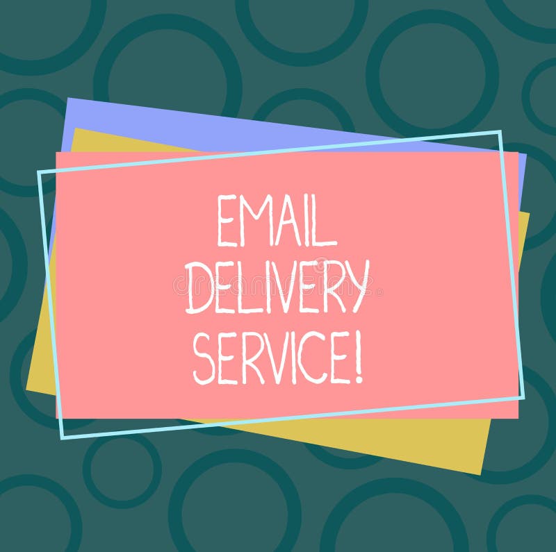 Handwriting Text Email Delivery Service. Concept Meaning Email ...