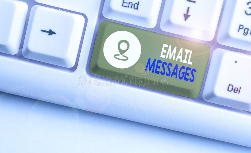 Handwriting Text Email Messages. Concept Meaning a Messages that Has ...