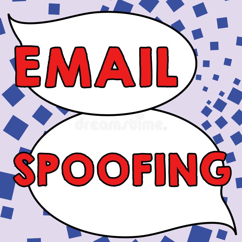 Handwriting Text Email Spoofing. Concept Meaning Secure the Access and ...