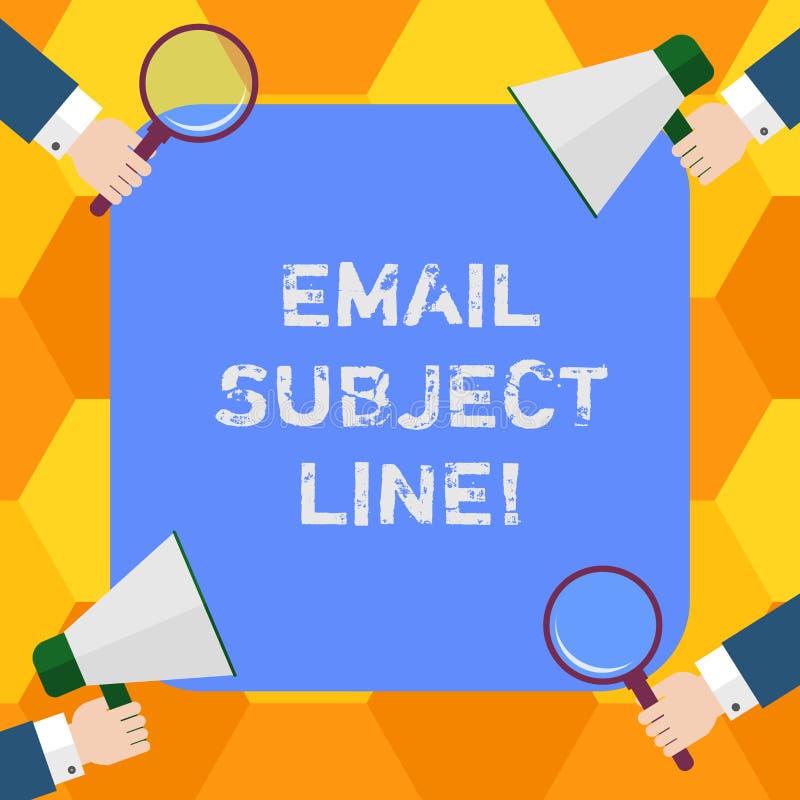 Handwriting Text Email Subject Line. Concept Meaning Introduction that ...