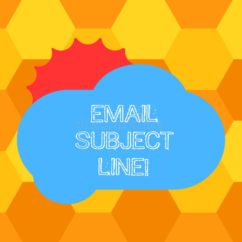 Handwriting Text Email Subject Line. Concept Meaning Introduction that ...